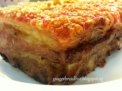 Gingerbread House: Chinese Roast Pork (Sio Bak) using (mainly) airfryer