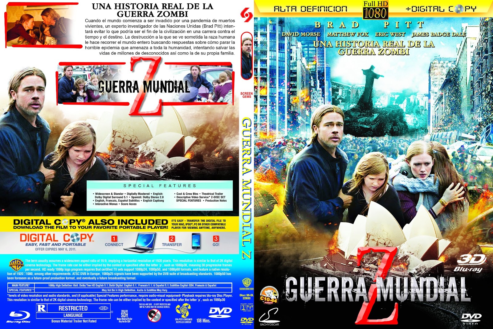 ESTRENOS EN BLU RAY: GUERRA MUNDIAL Z