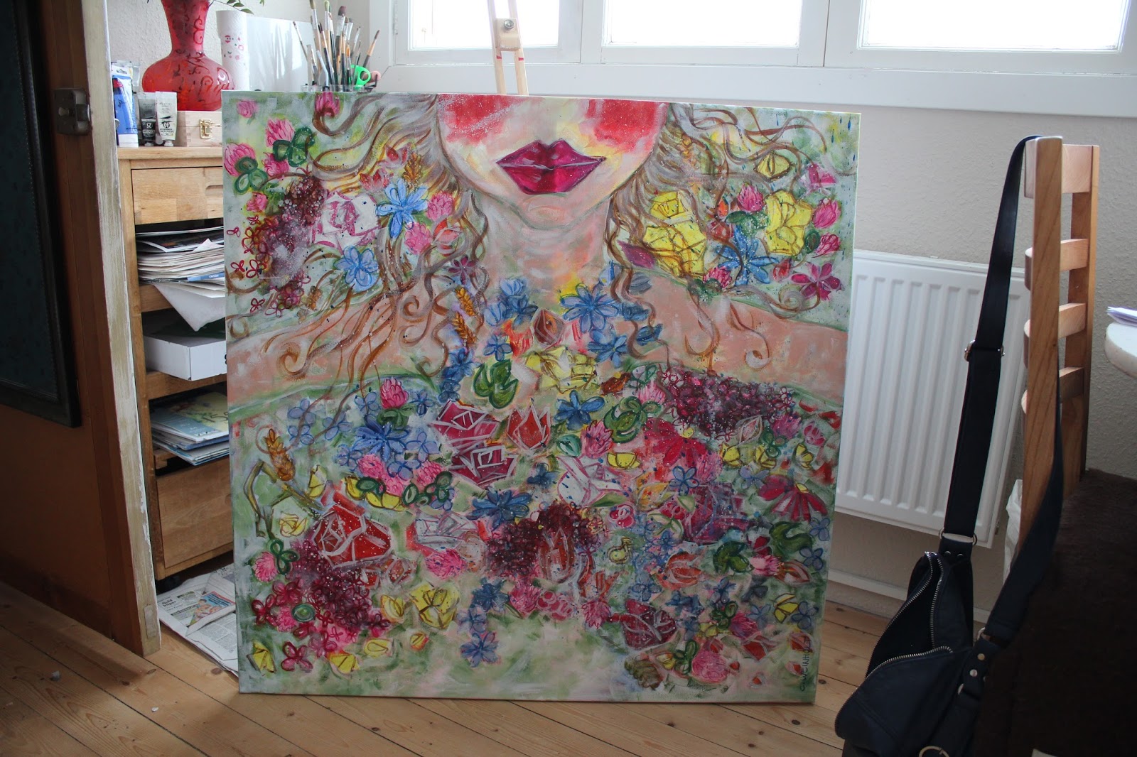 Ateljé Cecilia Weinholt: Stora tavlor