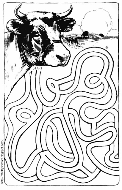 A Simple Farm Maze for Little Folks | Thrifty Scissors