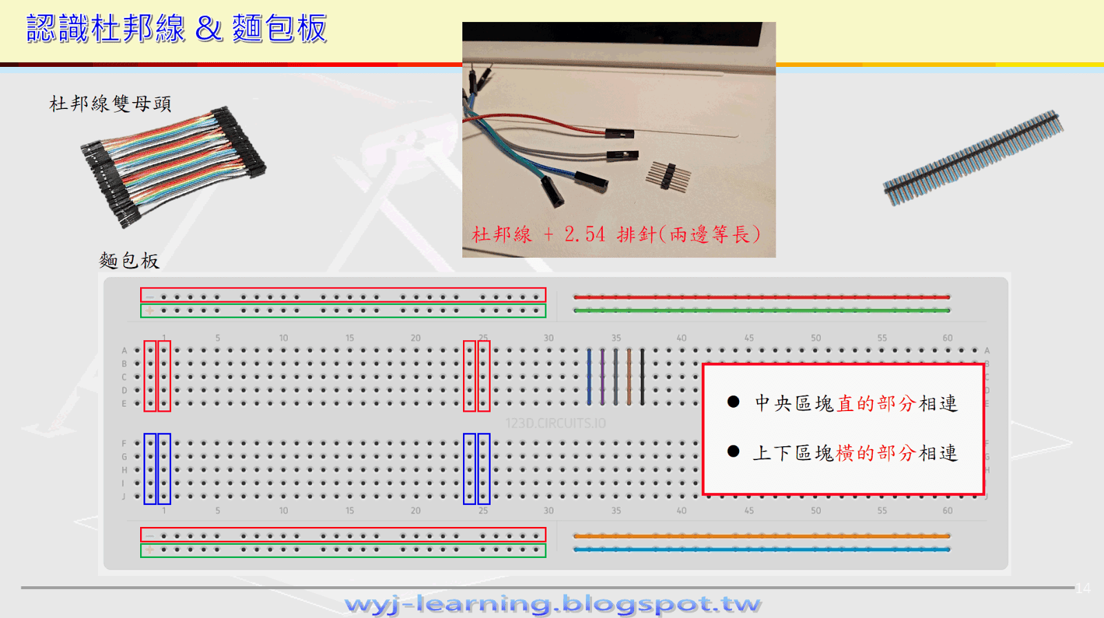 半工室 Arduino Python Nodemcu 《入門》寫程式arduino教學 02 : 感測器模組是什麼、材料介紹 杜邦線、麵包版