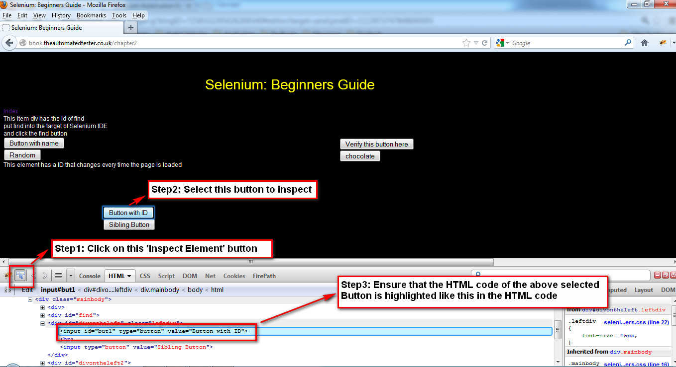 Selenium-By-Arun: 297. Locate UI elements by ID