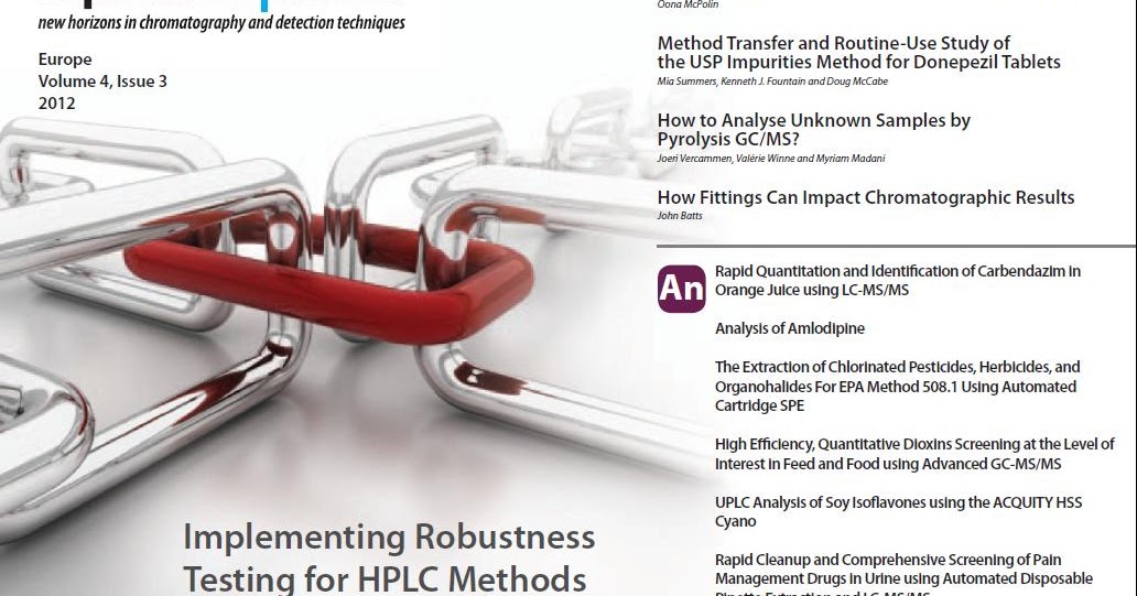 Mourne Training Services: Implementing Robustness Testing for HPLC ...
