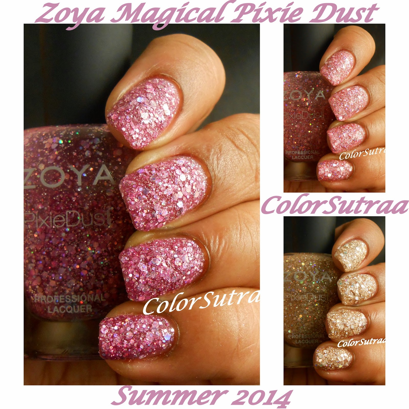 ZOYA MAGICAL PIXIE DUST for SUMMER 2014 : Swatches and Review - ColorSutraa