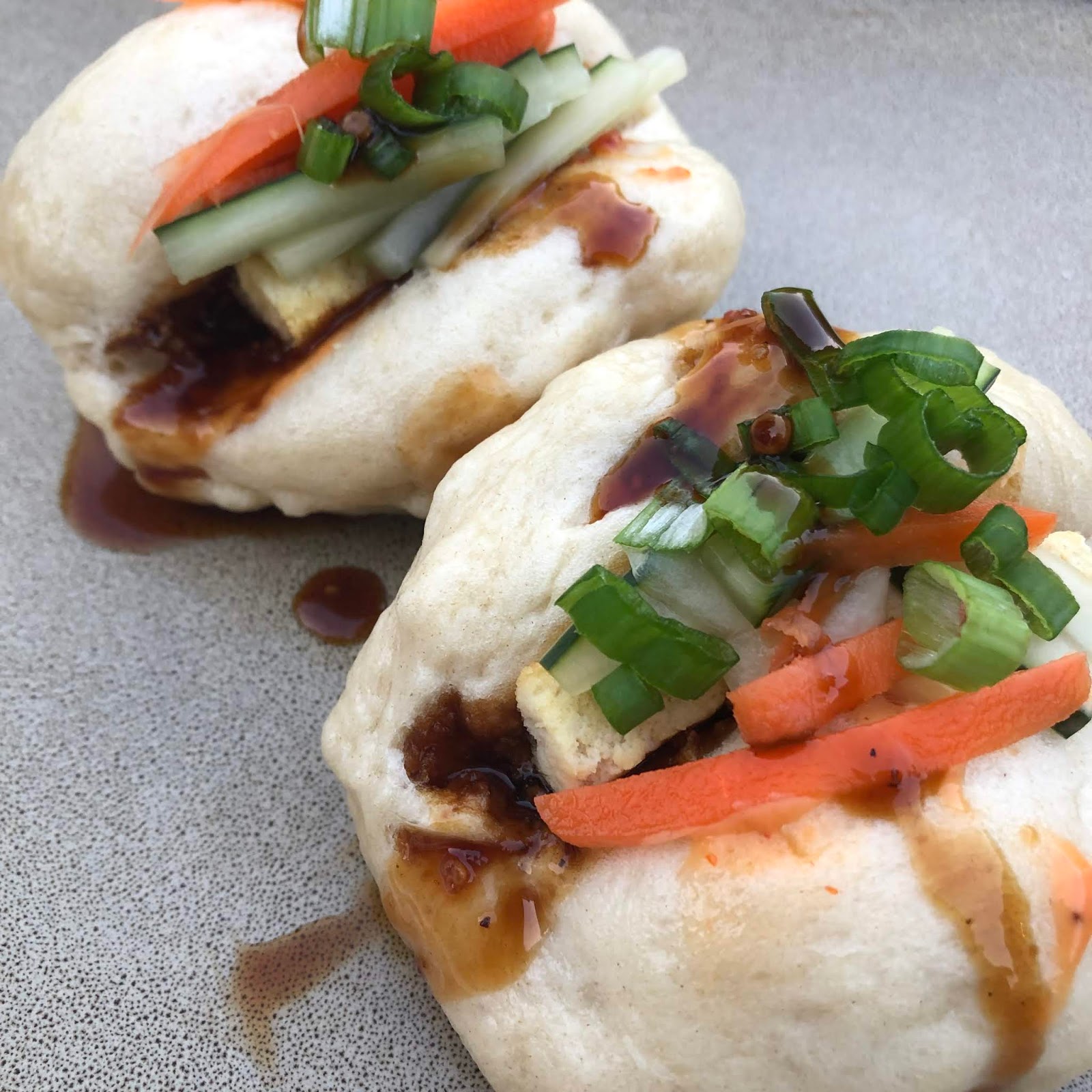 Spicy Pickled Veggie Bao Buns
