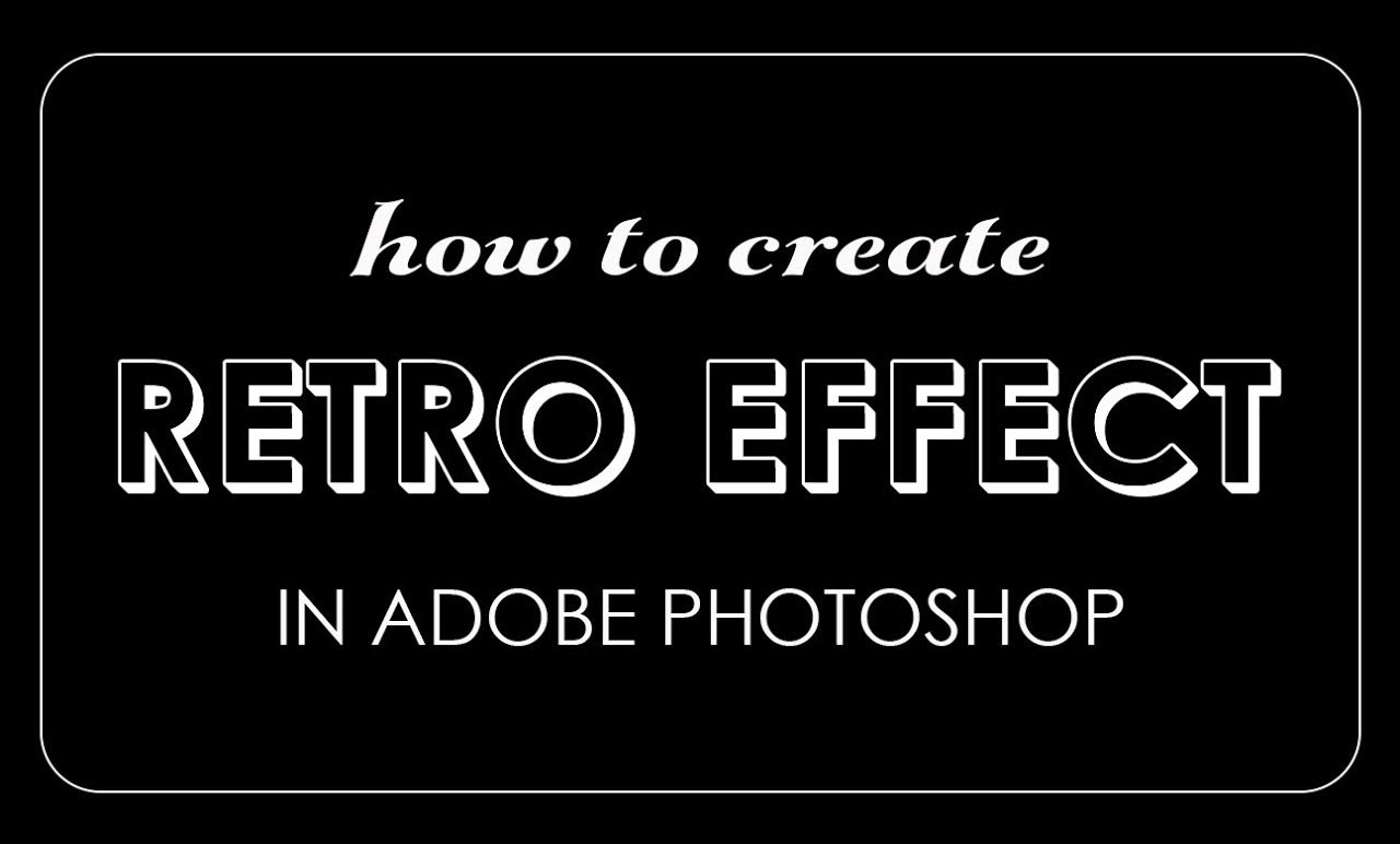 How To Create See through Retro Style Text Effect In Photoshop With Editable Text Video How To Create See through Retro Style Text Effect In Photoshop With Editable Text Video
