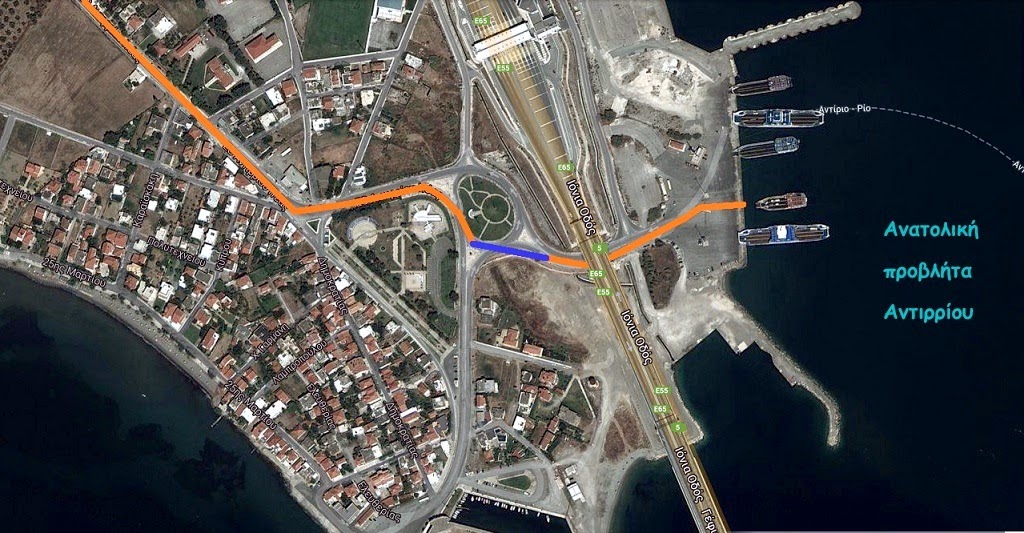 Χάρτες περιοχής | Rio-Antirrio Ferries