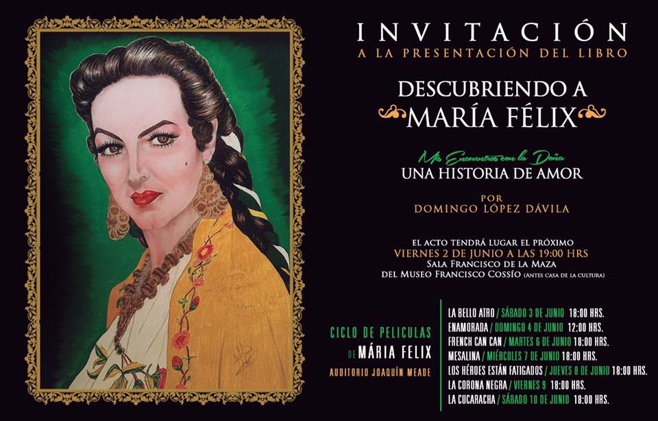 paraje tunero: Presentarán libro sobre María Félix