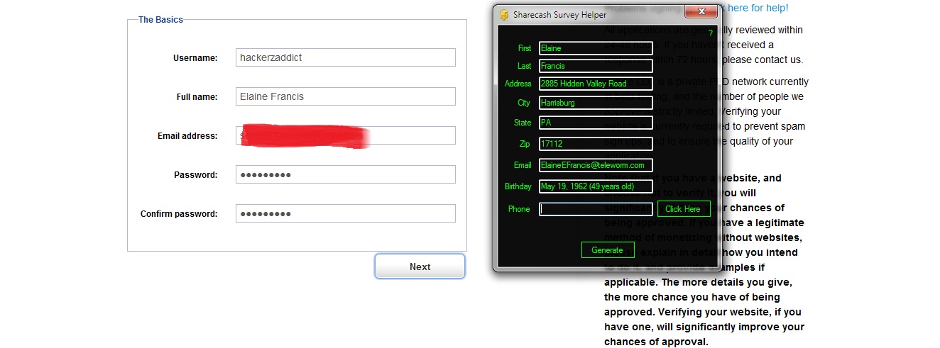 Now Fill Every Information From The Survey Helper Such As