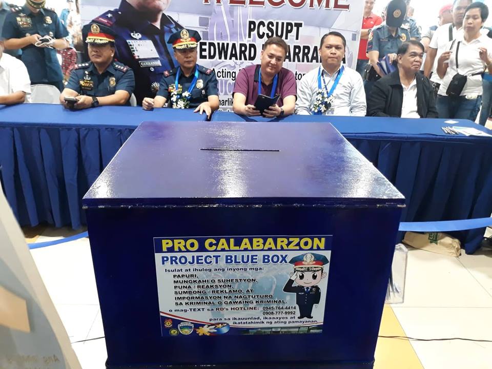 In Photos: PNP CALABARZON, INILUNSAD ANG POJECT BLUE BOX SA LUCENA CITY ...
