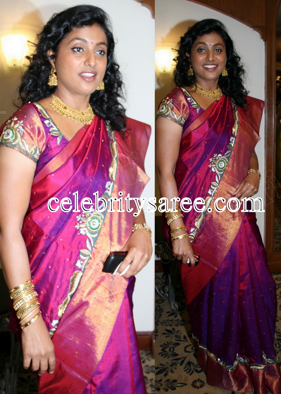 Roja in Purple Color Patola Silk Sari - Saree Blouse Patterns