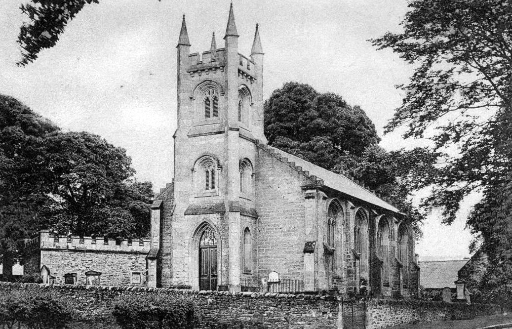 Tour Scotland: Old Photograph Parish Church Collace Perthshire Scotland