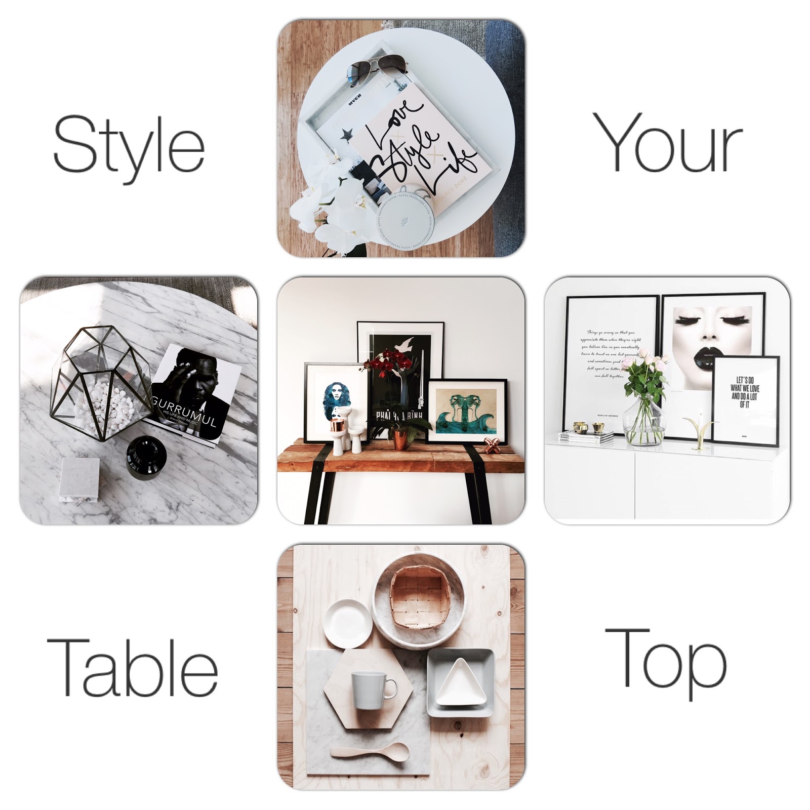 Design Squeezed Daily : Juicy Tips for Styling an Artful Table Top.