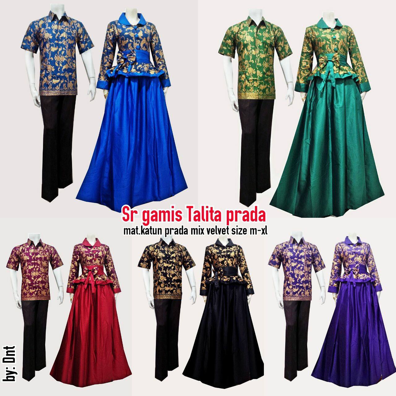 16+ Inspirasi Populer Baju Batik Kombinasi Sarimbit