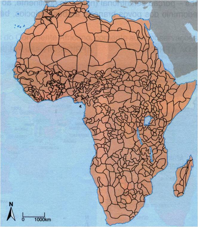 Novo mapa - etnias da África
