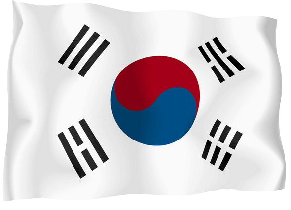 In Contido Bandeira Da Coreia Do Sul