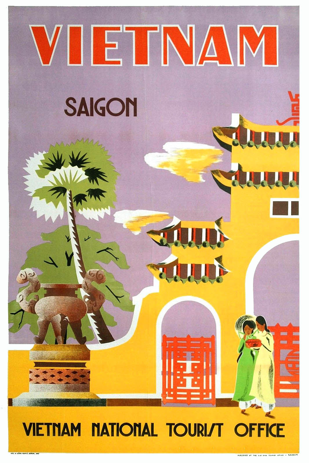 Rare and Beautiful Vintage Vietnamese Tourism Posters From the Early ...