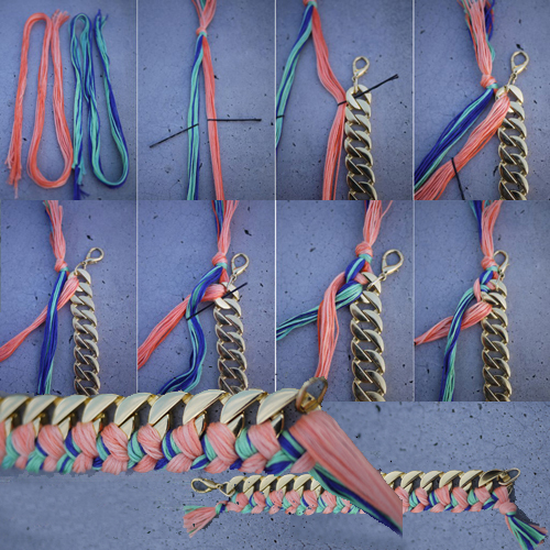 Tiffany rings: DIY Woven Chain Bracelet