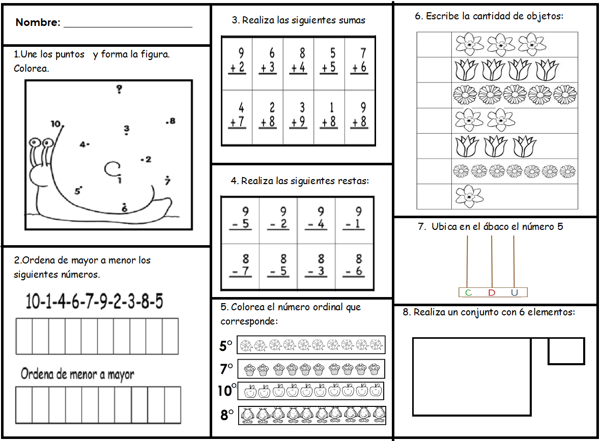 MI GRADO PRIMERO: Taller de matemáticas-primer periodo