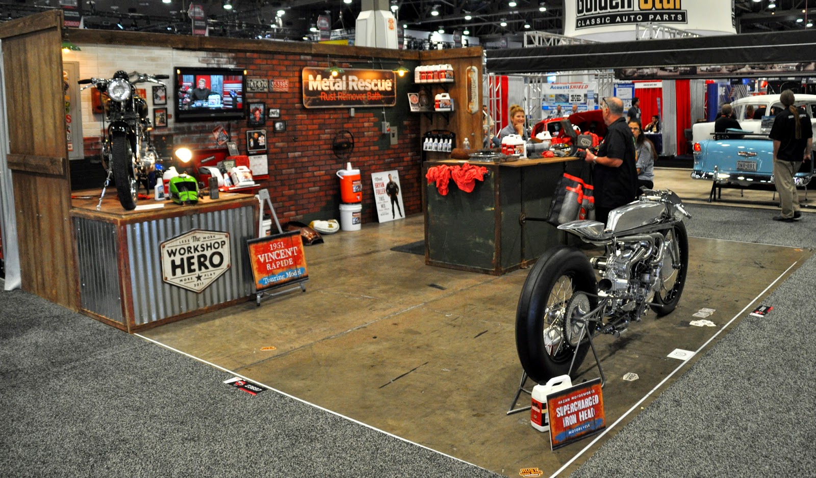 Just A Car Guy: one of the coolest booths, the Metal Rescue/Workshop ...