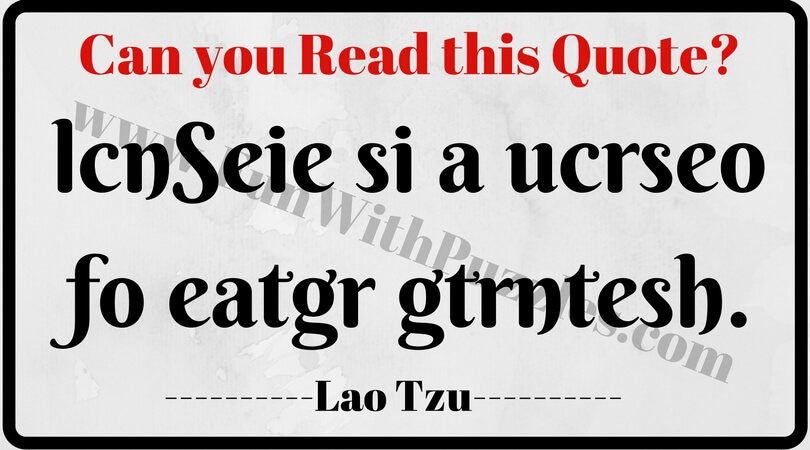 Jumbled Words That You Can Read