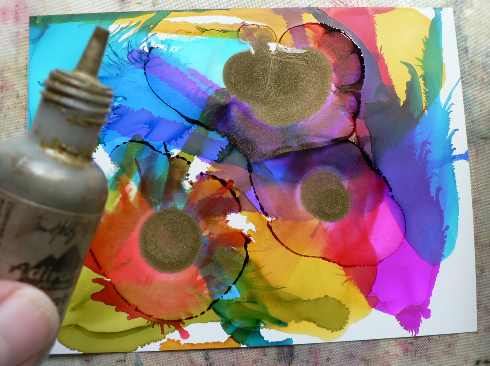 Creative Expressions: Book Study - Alcohol Ink Splatter