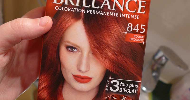 Test de la coloration Rouge Brocart 845 de Schwarzkopf - Le dressing de ...