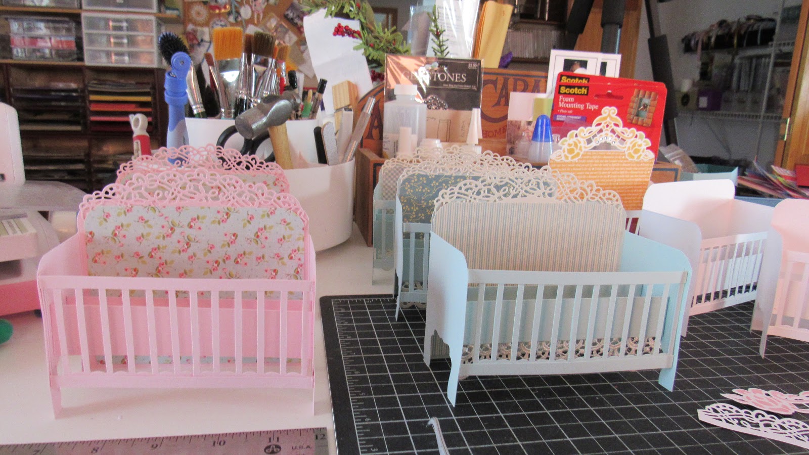 Calla Lily Studio Blog: Baby Crib Cards