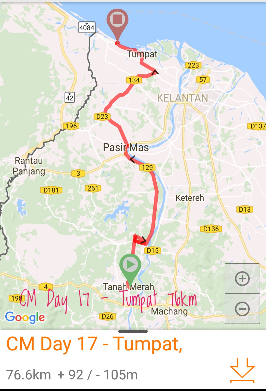 haPpY HaPpY: Cycle Malaysia Day 17 - Tanah Merah - Tumpat