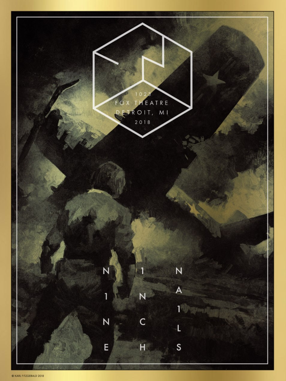 INSIDE THE ROCK POSTER FRAME BLOG: Nine Inch Nails Detroit Print By ...