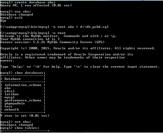 Cara Membuat Databases Menggunakan CMD || Belajar Coding - JURAGANINFO