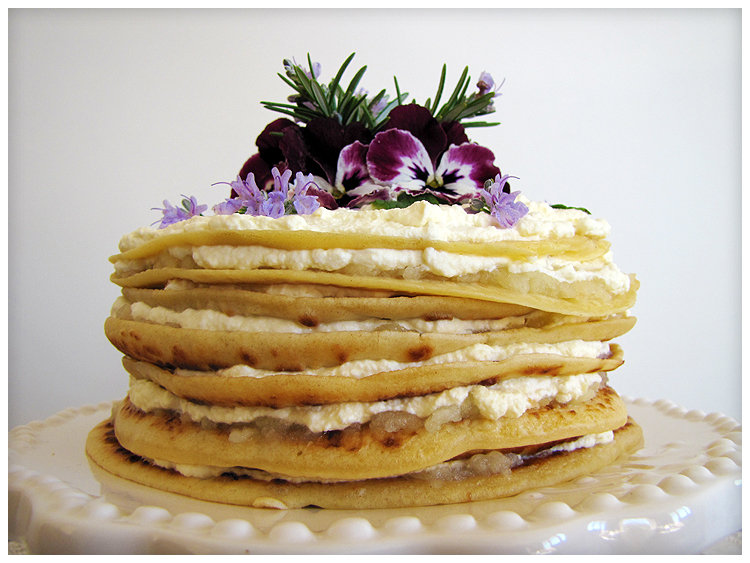 Camellia Rose: Recipe: Apple Crepe Cake