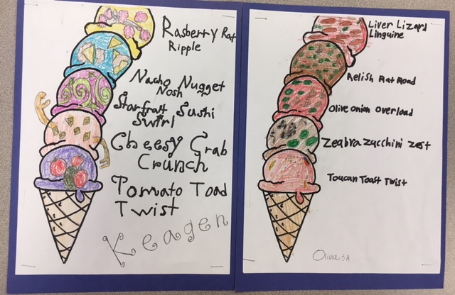 Third Grade's a Charm: Not-So-Yummy Ice Cream Alliterations