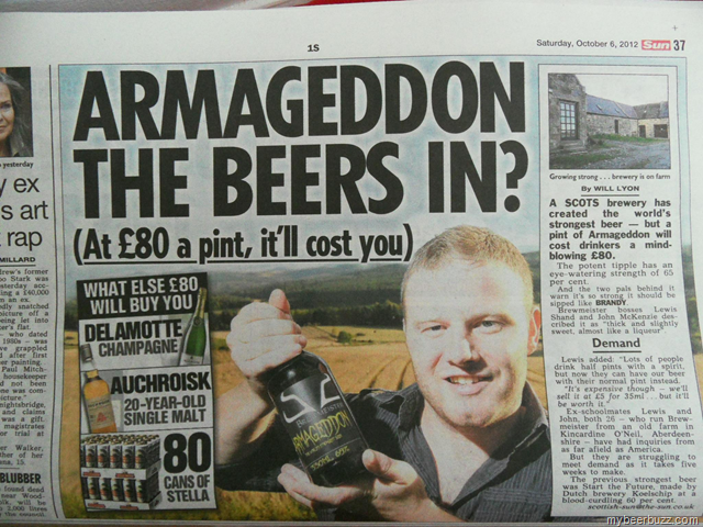 Brewmeister ARMAGEDDON στα 65% ABV ... και άντε να δούμε πού και πότε ...