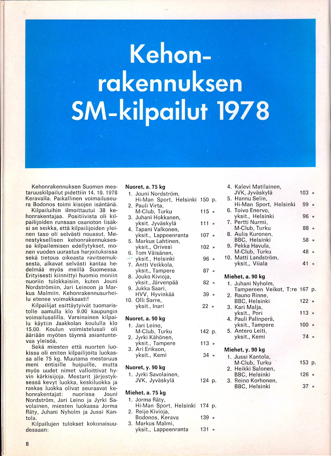 Jorma Raty - The Best Back In The World: | 1978