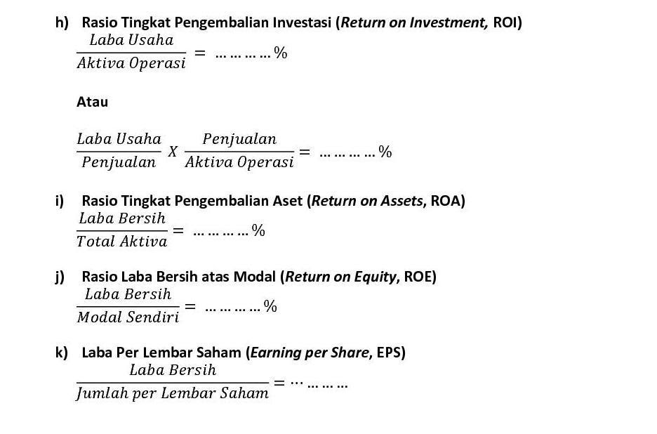 INDAH’S BLOG: Analisis rasio laporan keuangan