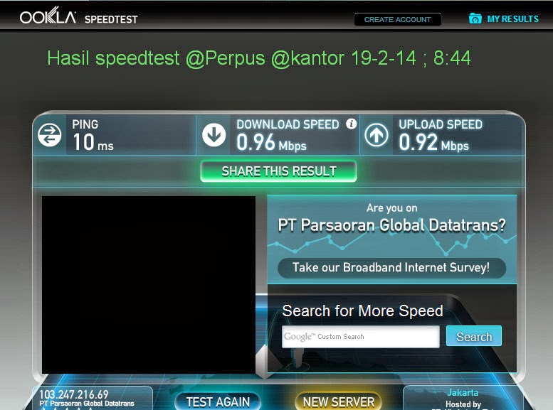 Speed Test / Uji kecepatan Internet Bolt 4G - Dave's Note | Sharing is ...