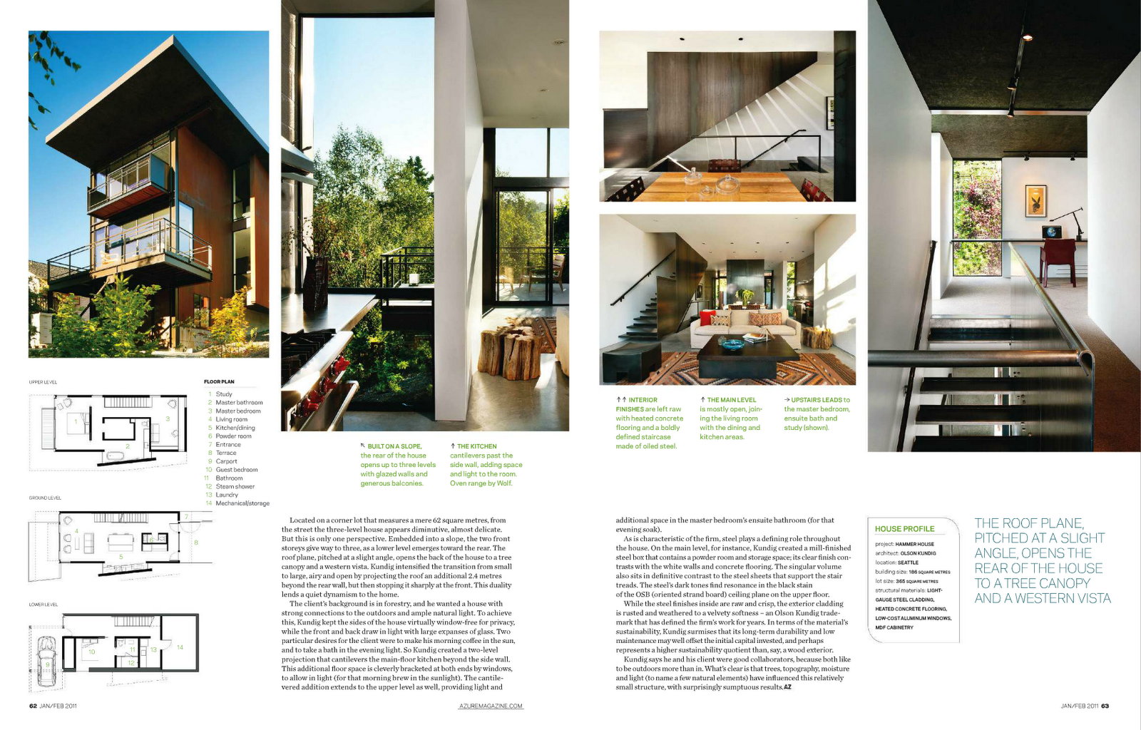 the art + craft of a Tom Kundig designed modern dwelling: Hammer House ...