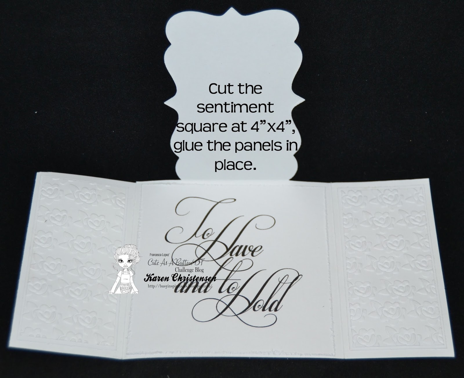 Cute As A Button Inspiration Showcase: Label Flap Gate Fold Tutorial