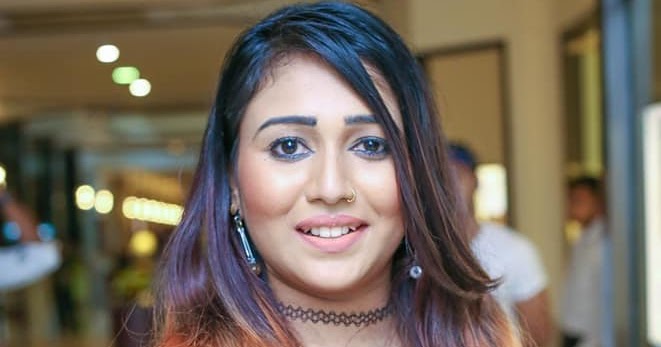 Rashini MK Blue Short Hot Dress - SL New Actress