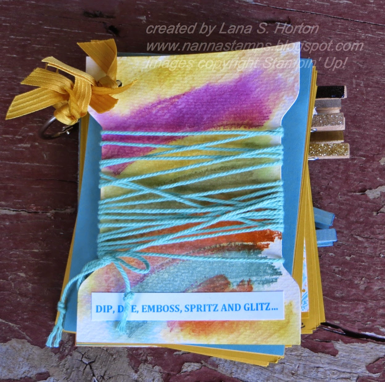 Stamping with Nanna: Dip, Dye, Emboss, Spritz and Glitz, Part 1