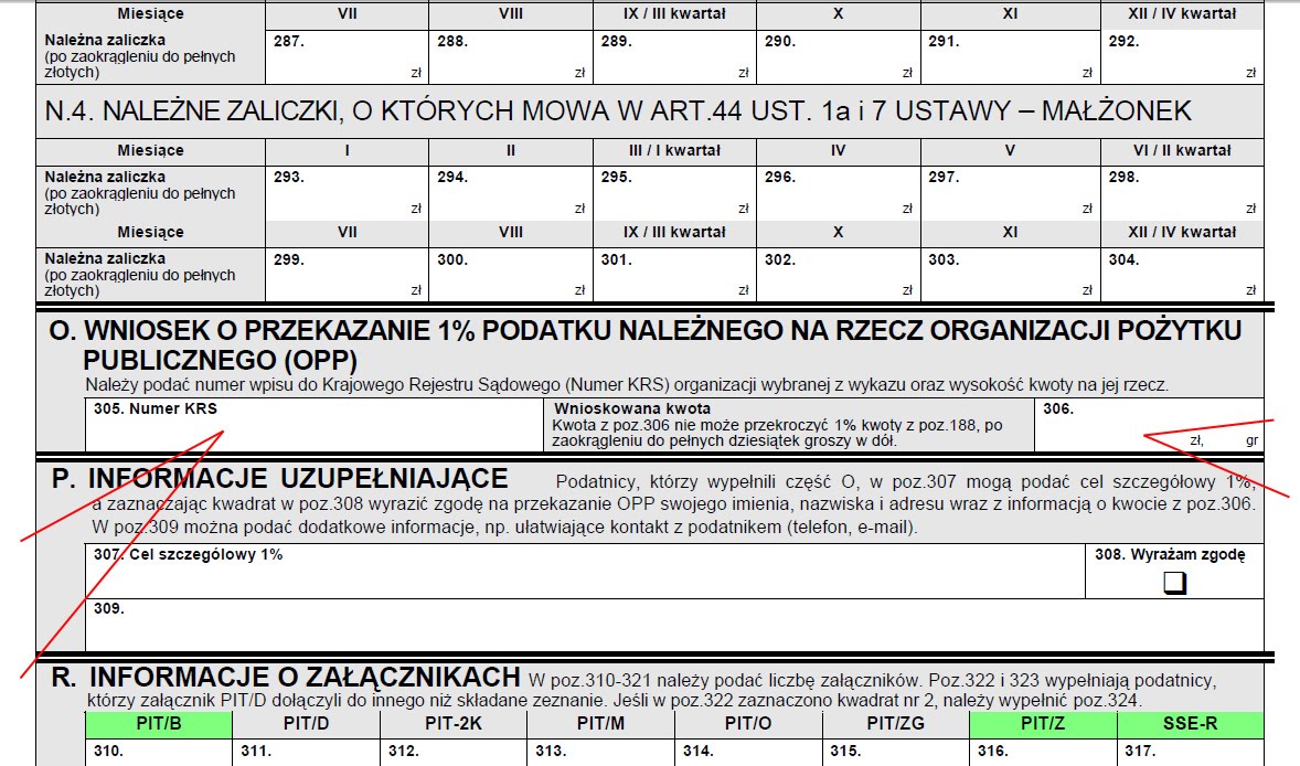 SOBISZ: JEDEN PROCENT PODATKU | LISTA OPP GDYNIA, KRS - PIT 2010