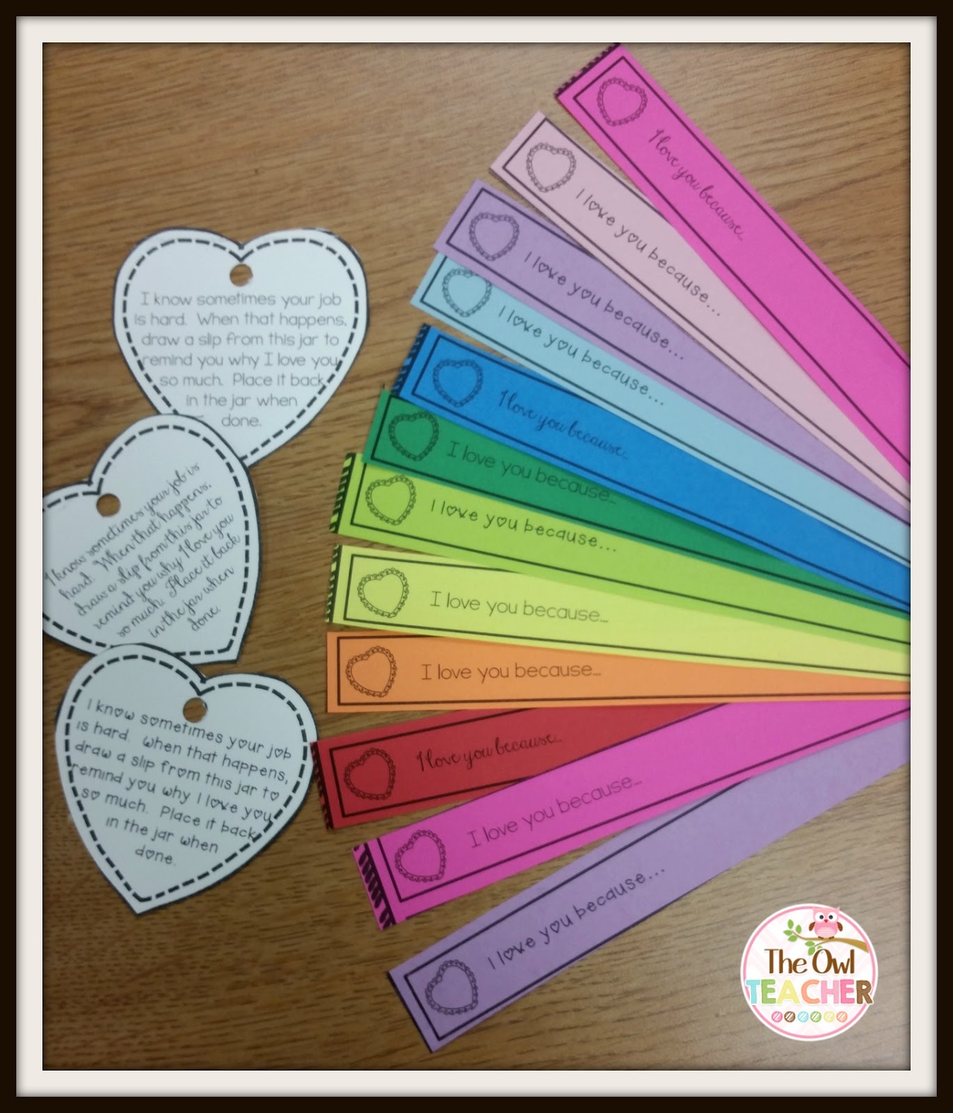Love Jars - Classroom Freebies