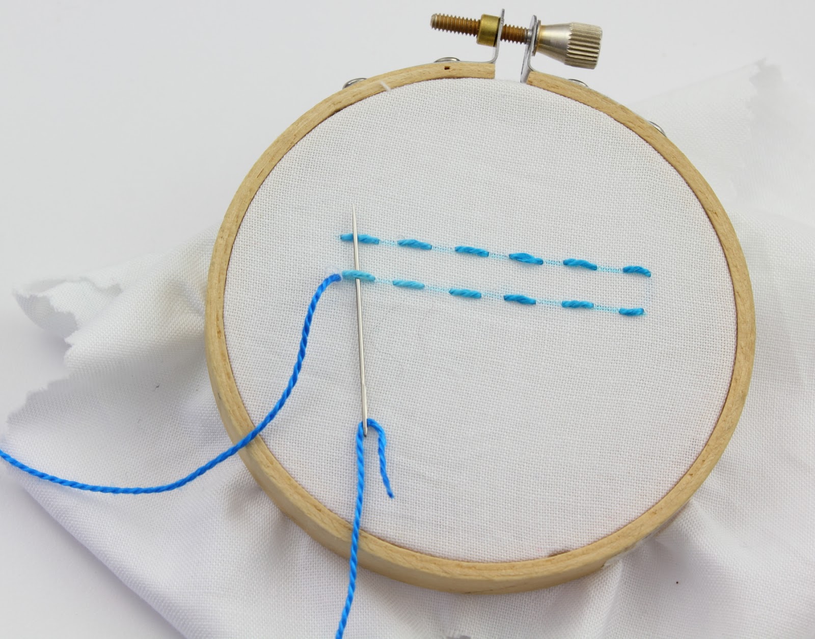 Threaded Running Stitch