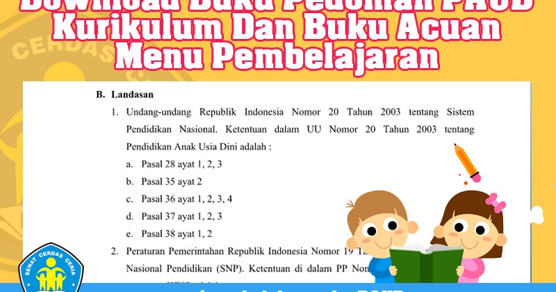 Buku Pedoman PAUD Kurikulum Dan Buku Acuan Menu Pembelajaran - Biologizone