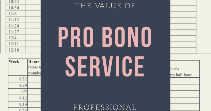 blondegalese: The Value of Pro Bono Service