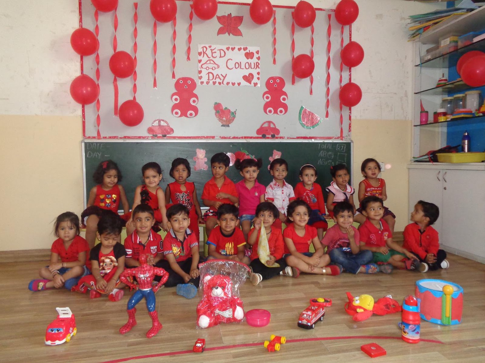 On the top of the World...: Red Colour Day (Nursery) on 21.04.2016, WIS ...