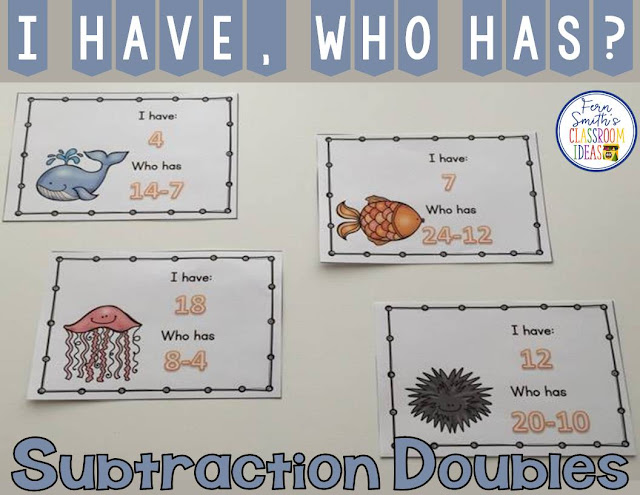 New I Have, Who Has? Subtraction Cards - Fern Smith's Classroom Ideas!