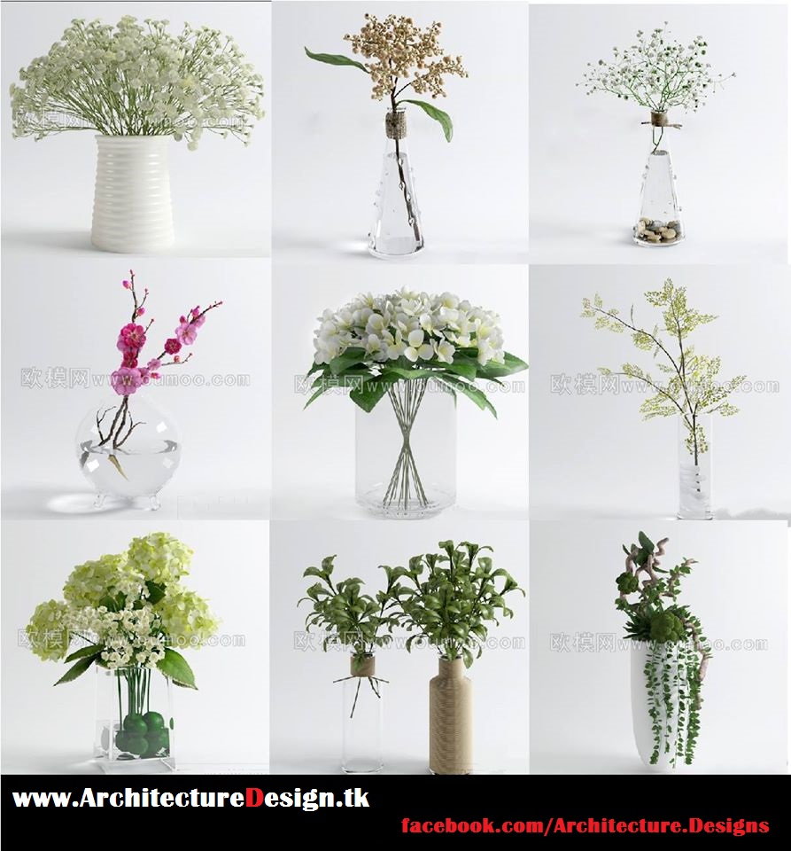 Sketchup 3d models of Flowers collection 04 - Architecture Design ...