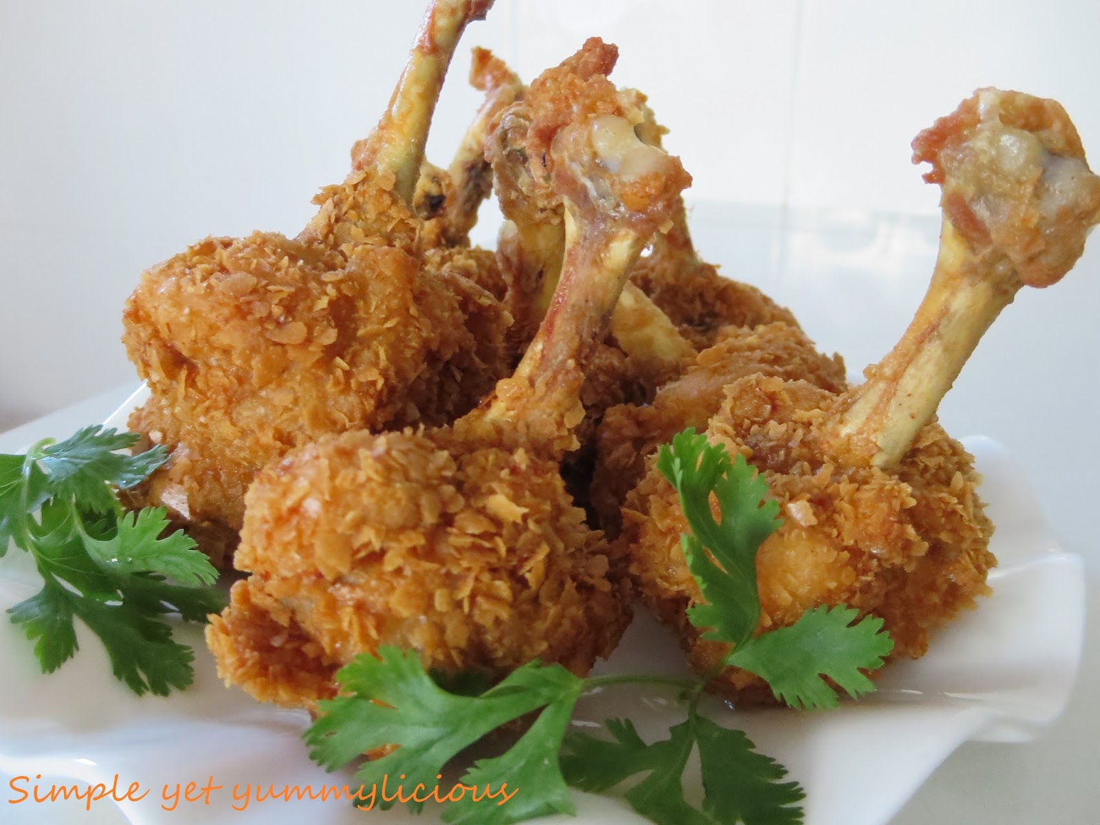 Simple yet yummylicious!: Deep-fried Chicken Boxing coated with Nestum